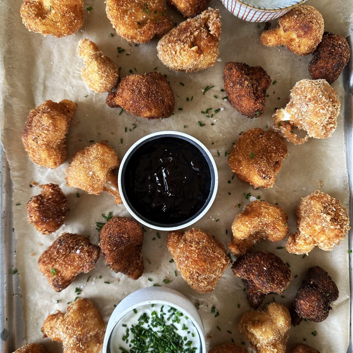 Opskrift på "Barbeque Buffalo Blomkålssnacks"